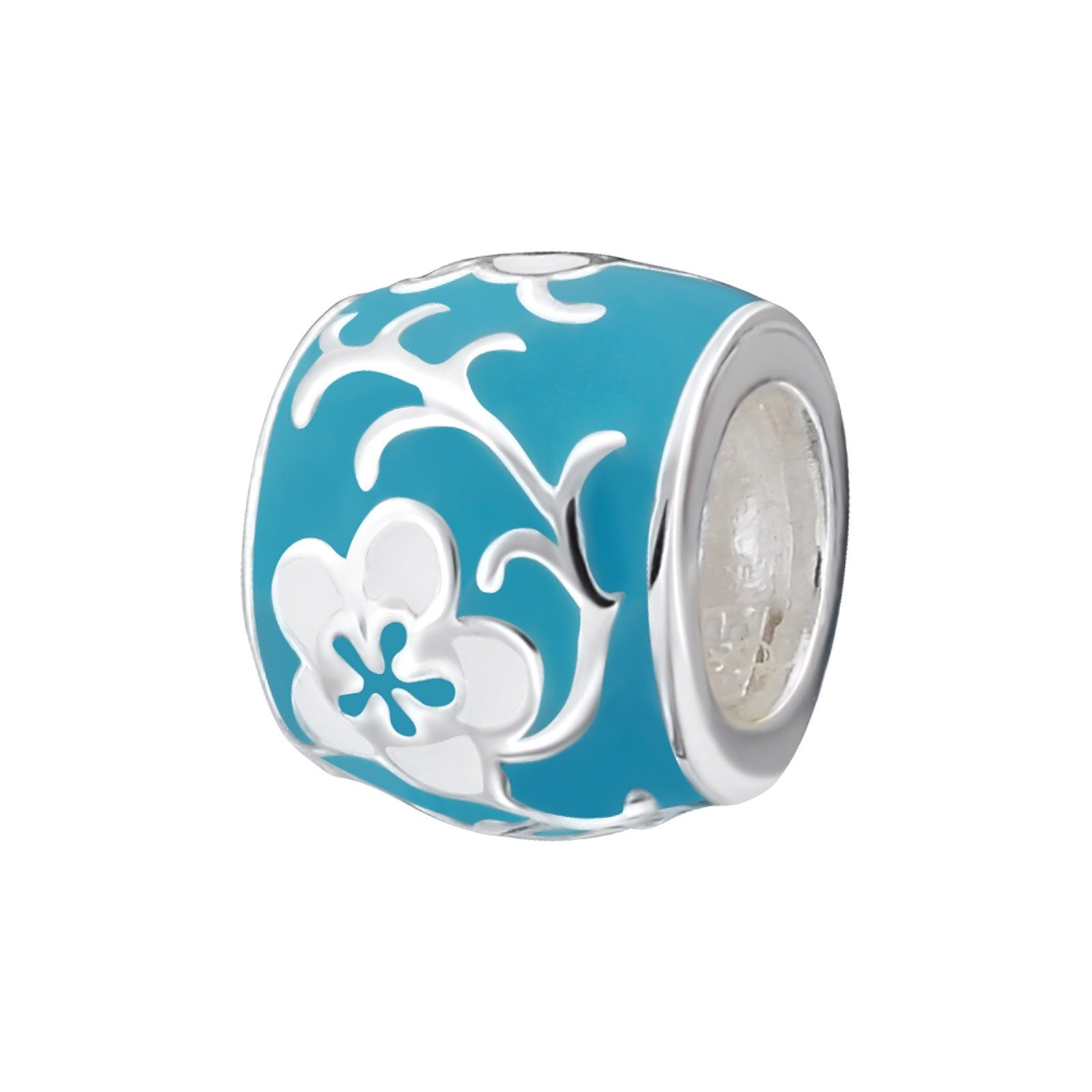 Japanese Blue Cherry Charm - Aurum Oasis Jewellery